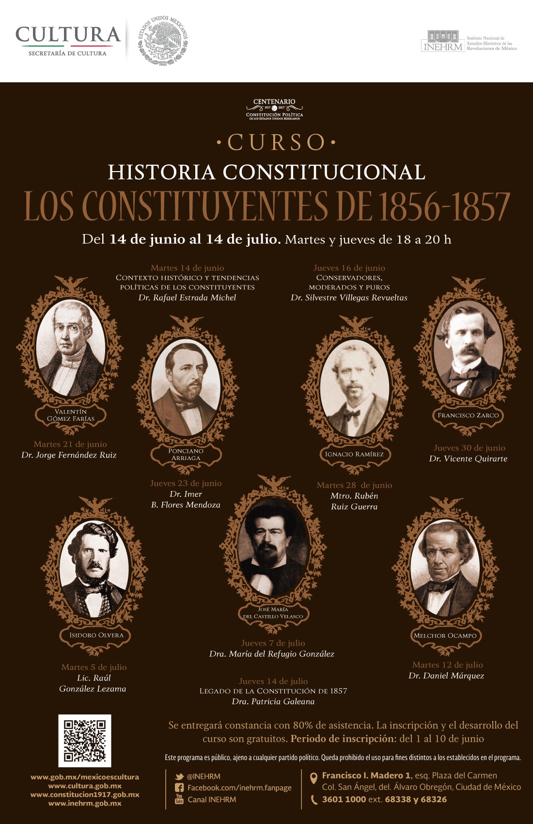 Curso "Historia constitucional: los constituyentes de 1856-1857"